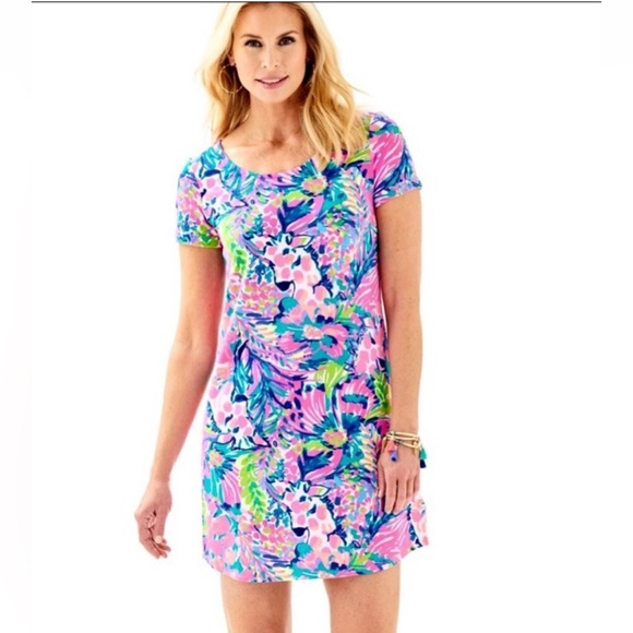 Lilly Pulitzer | Dresses | Lilly Pulitzer Pink Dress Holy Grail Gumbo ...